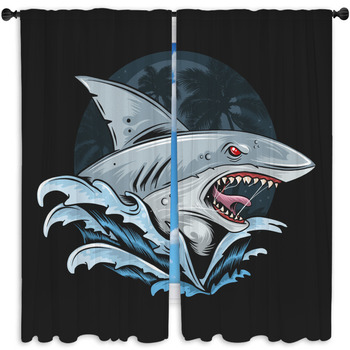 Shark Curtains & Drapes | Block Out | Custom Sizes