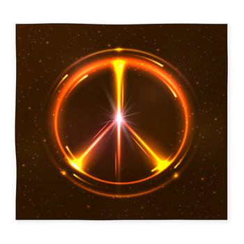Peace sign Area Rugs & Custom Size Floor Mats