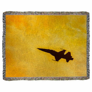 Jet fighter Fleece Blanket Throws | Free Personalization