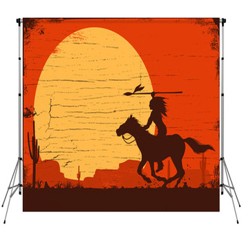 Native american Custom Backdrops | Available in nearly ANY Custom Sizes
