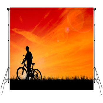 Bicycle Photographer Backdrops | Available in nearly ANY Custom Sizes