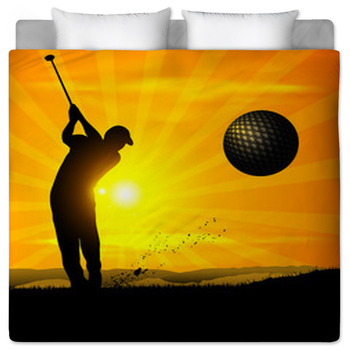 Golf Comforters, Duvets, Sheets & Sets | Personalized