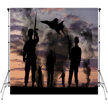 Army Photo Backdrops | Available in Very Large Custom Sizes