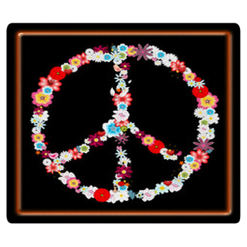 Peace sign Area Rugs & Custom Size Floor Mats