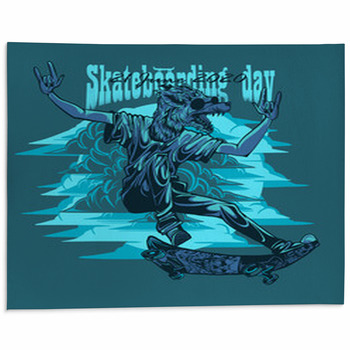 Skateboard Rugs & Custom Size Floor Mats