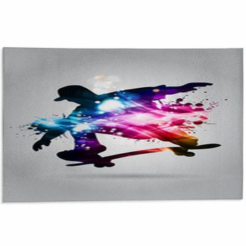 Skateboard Rugs & Custom Size Floor Mats