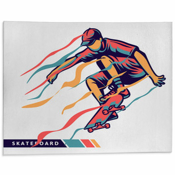 Skateboard Rugs & Custom Size Floor Mats