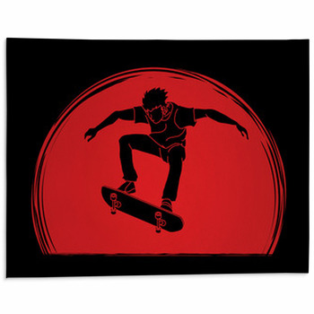Skateboard Rugs & Custom Size Floor Mats