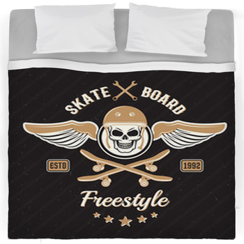 Skateboard Comforters, Duvets, Sheets & Sets | Custom