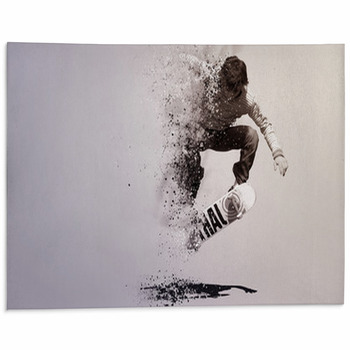 Skateboard Rugs & Custom Size Floor Mats