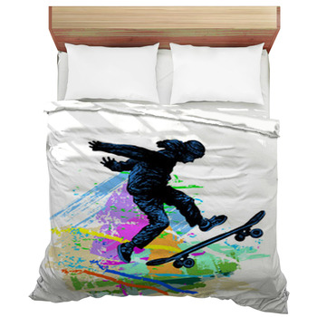 Skateboard Comforters, Duvets, Sheets & Sets | Custom