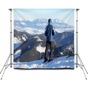 Ski Custom Backdrops | Available in Ultra Large Custom Sizes