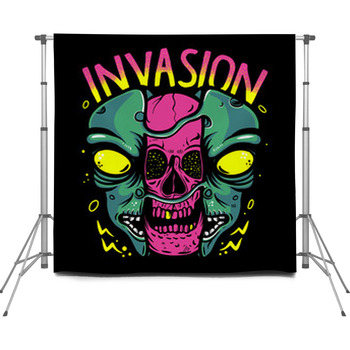 Alien Custom Backdrops | Available in Super Large Custom Sizes