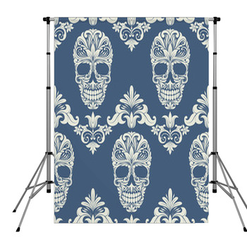 Skull Photographer Backdrops | Available in nearly ANY Custom Sizes