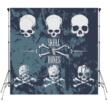Skull Photographer Backdrops | Available in nearly ANY Custom Sizes