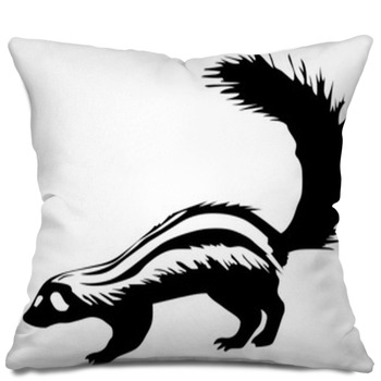 Skunk Throw Pillows, Shams & Pillow Cases