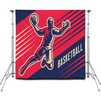Basketball Photo Backdrops | Available in Ultra Large Custom Sizes