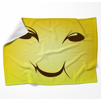 Smiley face Fleece Blanket Throws | Free Personalization