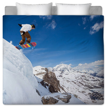 Snowboard Comforters, Duvets, Sheets & Sets | Custom