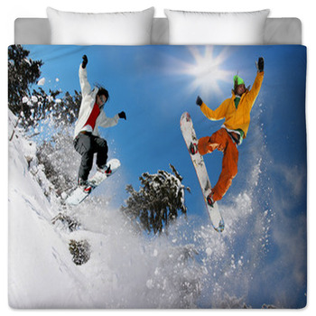 Snowboard Comforters, Duvets, Sheets & Sets | Custom