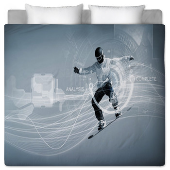 Snowboard Comforters, Duvets, Sheets & Sets | Custom