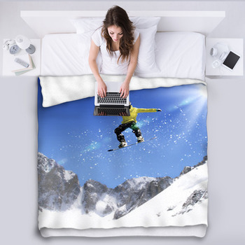 Snowboard Comforters, Duvets, Sheets & Sets | Custom