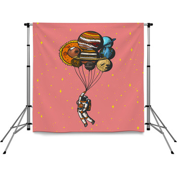 Astronaut Photographer Backdrops | Available in nearly ANY Custom Sizes