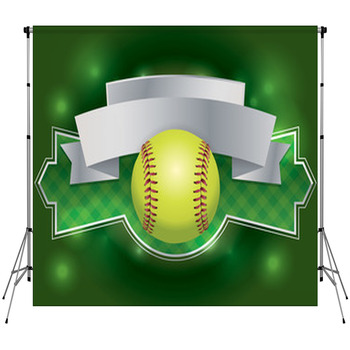 Softball Photographer Backdrops | Available in nearly ANY Custom Sizes