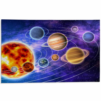 Solar system Area Rugs & Custom Size Floor Mats