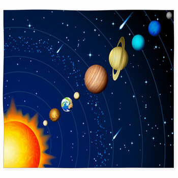 Solar system Area Rugs & Custom Size Floor Mats