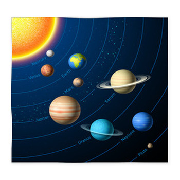 Solar system Area Rugs & Custom Size Floor Mats