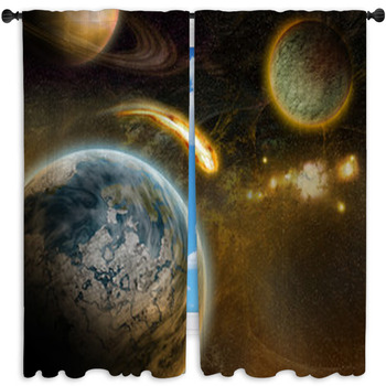 Space Curtains & Drapes | Black Out | Custom Sizes