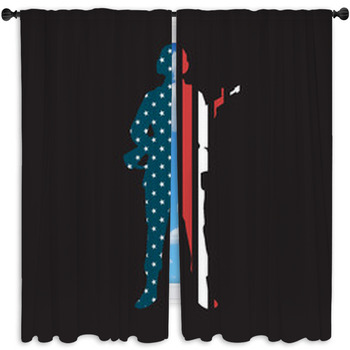 American flag Curtains & Drapes | Black Out | Custom Sizes