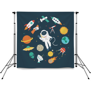 Astronaut Photographer Backdrops | Available in nearly ANY Custom Sizes