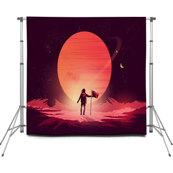 Astronaut Photographer Backdrops | Available in nearly ANY Custom Sizes