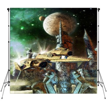 Alien Custom Backdrops | Available in Super Large Custom Sizes