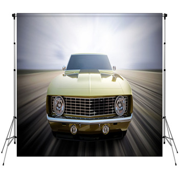 Race car Custom Backdrops | Available in Ultra Large Custom Sizes