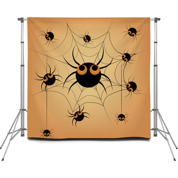 Spider Photographer Backdrops | Available in Ultra Large Custom Sizes