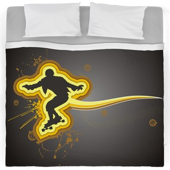 Skateboard Comforters, Duvets, Sheets & Sets | Custom