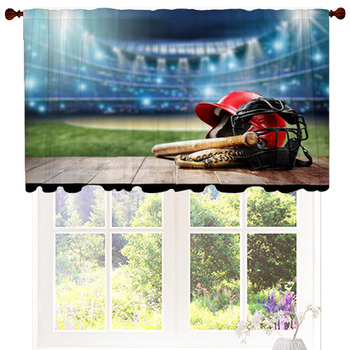 Baseball Window Curtains & Drapes | Black Out | Custom Sizes