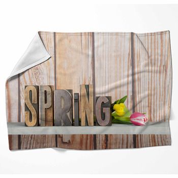 Spring Fleece Blanket Throws | Free Personalization