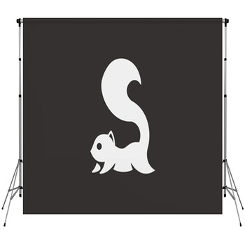 Squirrel Photo Backdrops | Available in Ultra Large Custom Sizes