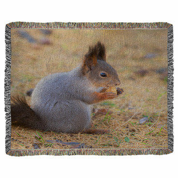 Squirrel Fleece Blanket Throws | Free Personalization