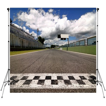 Race car Custom Backdrops | Available in Ultra Large Custom Sizes