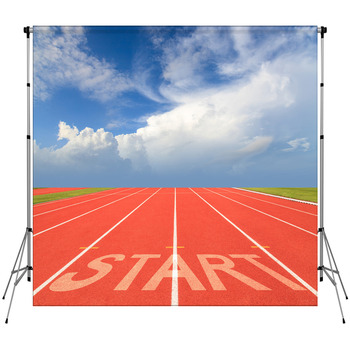 Track Photo Backdrops | Available in Ultra Large Custom Sizes