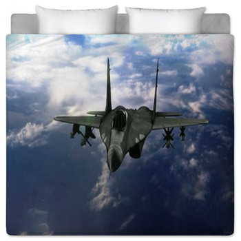 Jet fighter Comforters, Duvets, Sheets & Sets | Personalized