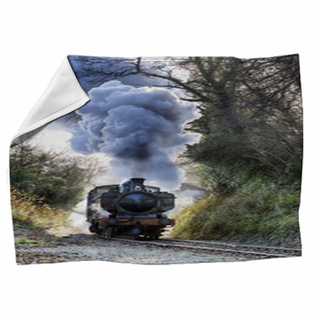 Train Fleece Blanket Throws | Free Personalization