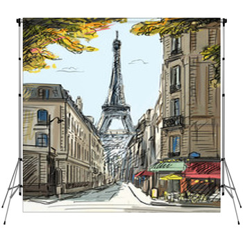 Paris Custom Backdrops | Available in Very Large Custom Sizes