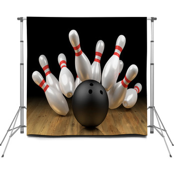 Bowling Photographer Backdrops | Available in nearly ANY Custom Sizes