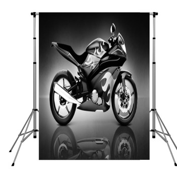 Motorcycle Photo Backdrops | Available in Super Large Custom Sizes